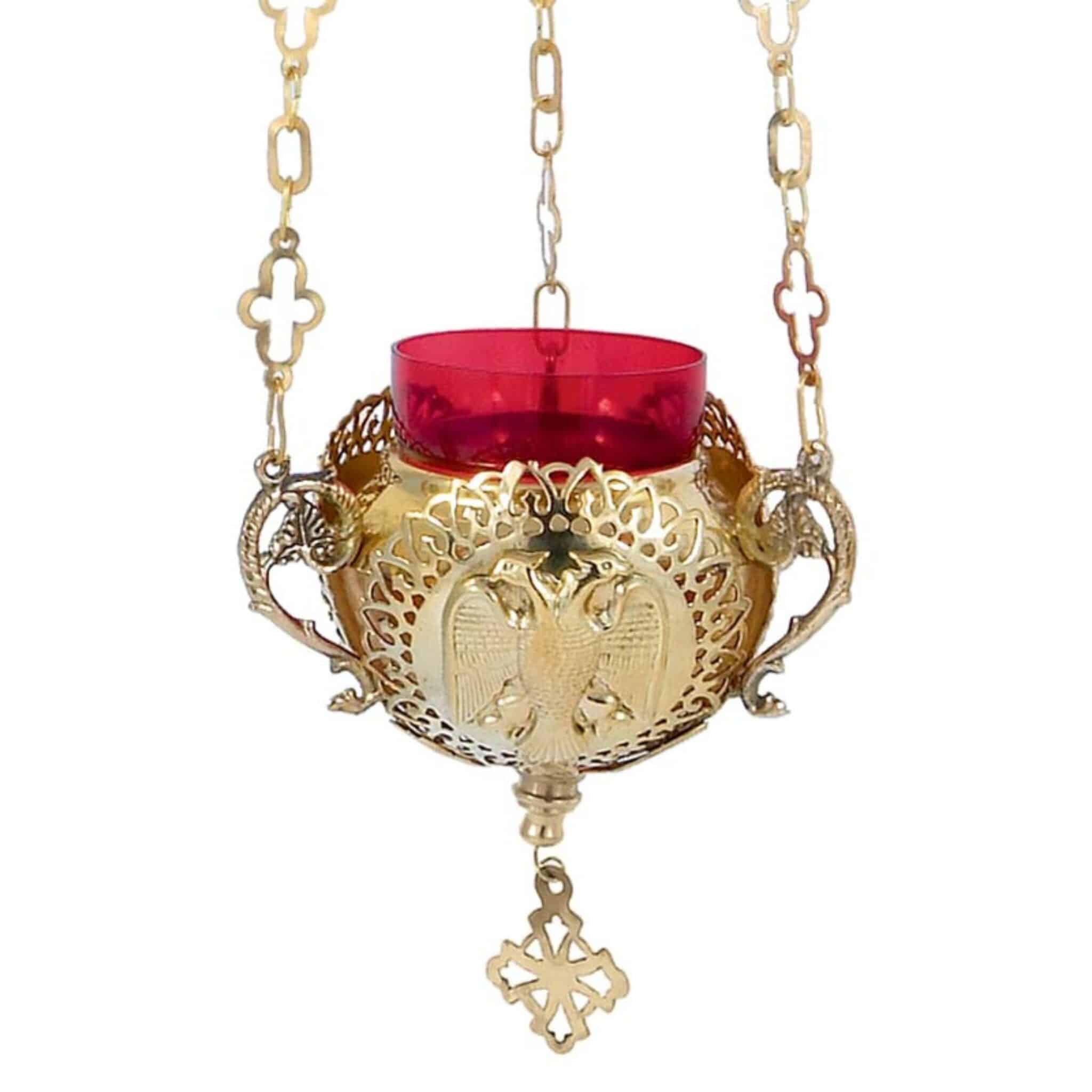 Hanging candelabrum with double-headed eagle bronze 9894B - Holy ...